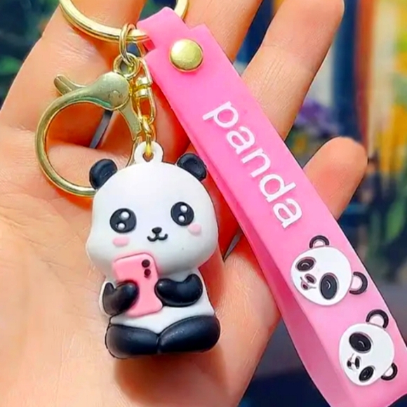 selfie panda | Accessories | Panda Pink Taking A Selfie Key Fob First ...